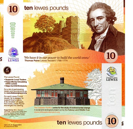 RWM | England 1 Lewes Pound UNC pick #: NP