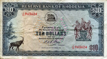 RWM | Rhodesia Dollars Banknotes
